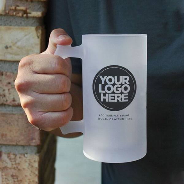 Buy Modern Logo and Text Customized Photo Printed Beer Mug | yourPrint